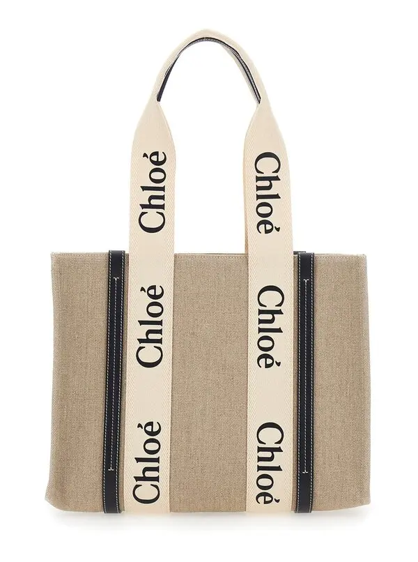 Chloé Linen Tote Bag - Cream