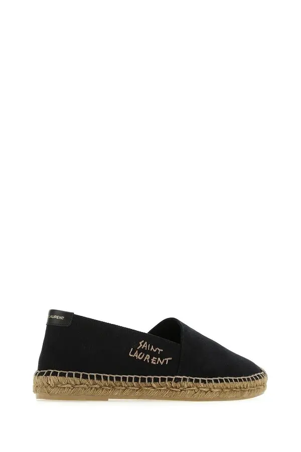 Saint Laurent Canvas Espadrilles - Black