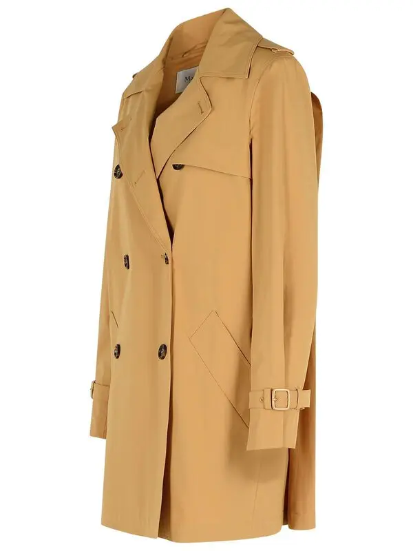 Max Mara Landa' Black Cotton Trench Coat