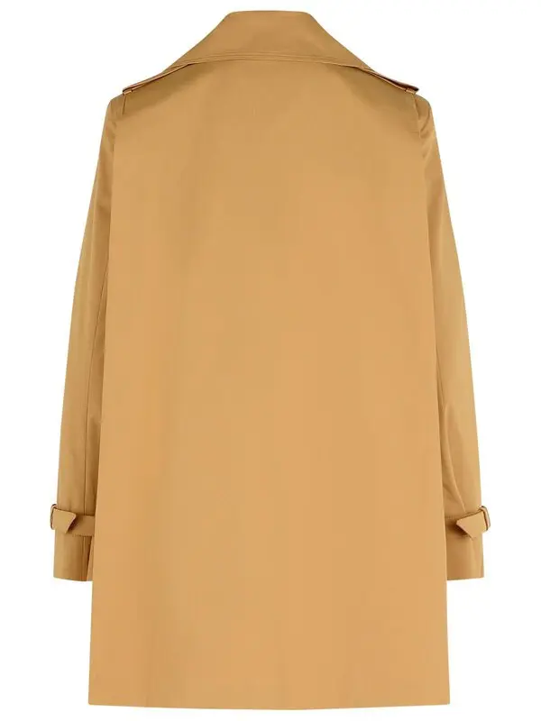 Max Mara Landa' Black Cotton Trench Coat