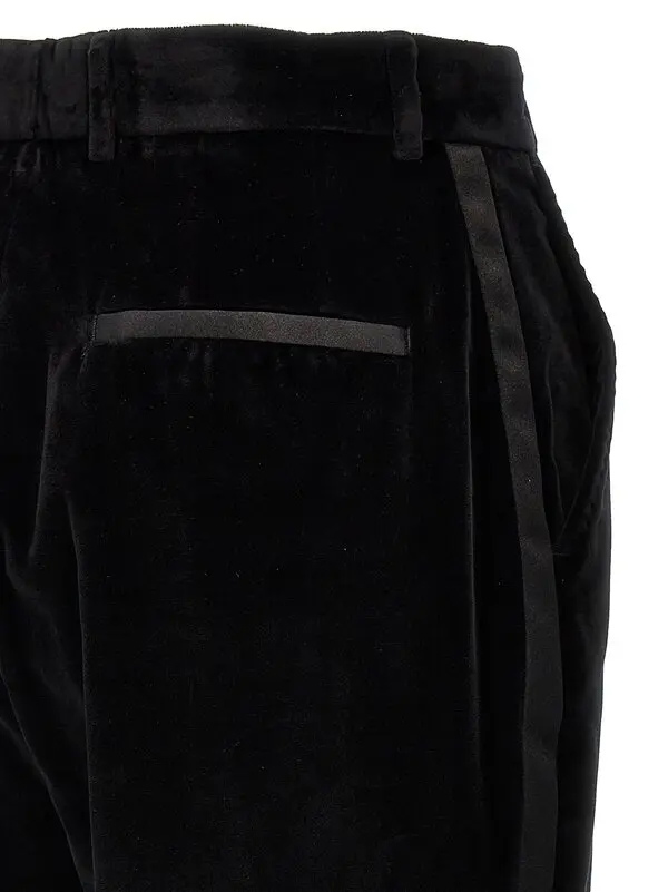Dolce & Gabbana Velvet Tuxedo Trousers