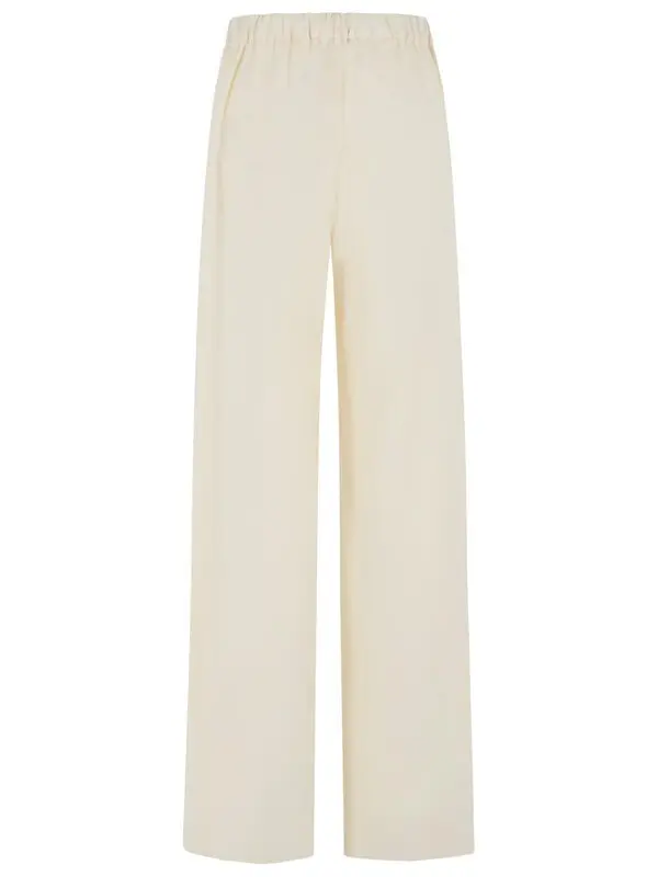 Max Mara Editto' Ivory Virgin Wool Pants