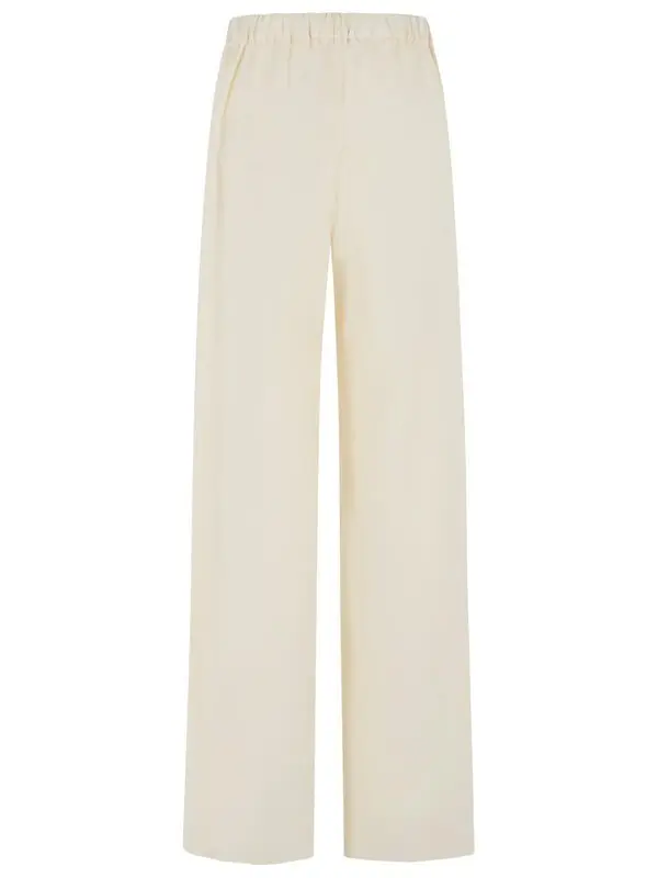 Max Mara Editto Virgin Wool Trousers - White