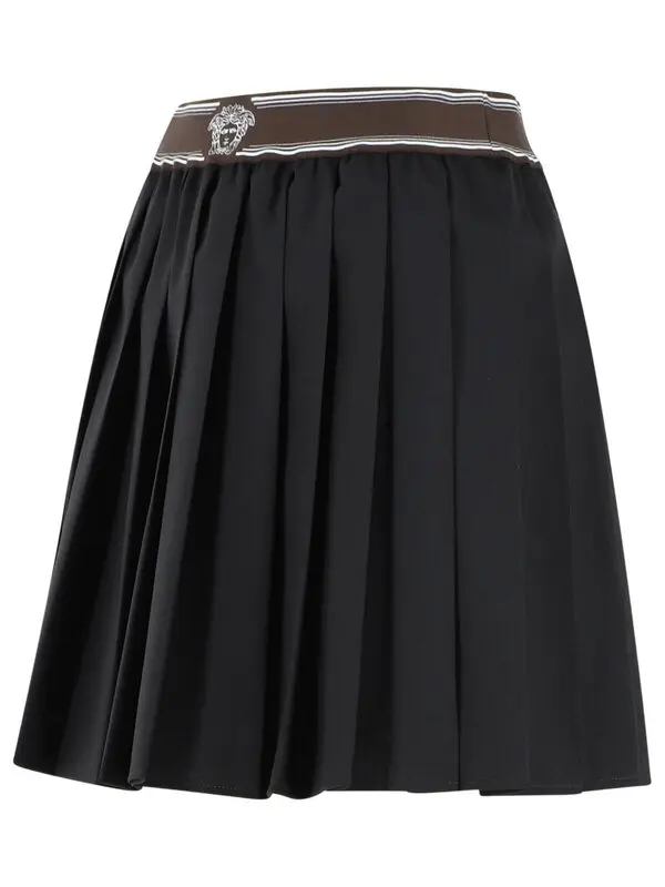 Versace Wool And Mohair Miniskirt