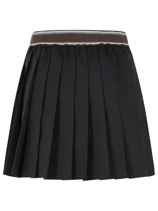 Versace Wool And Mohair Miniskirt