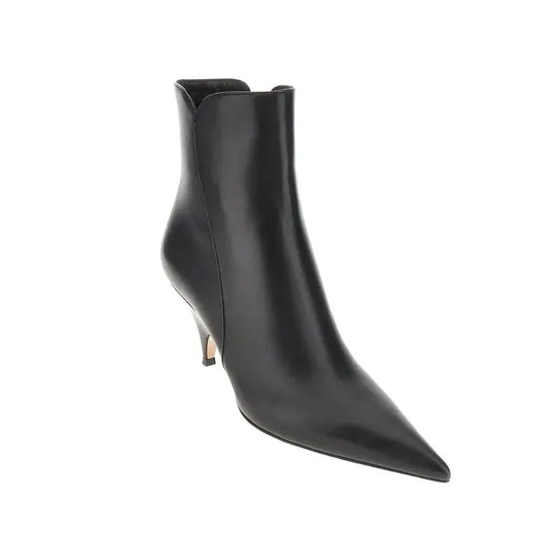 GIANVITO ROSSI Sofia Leather Booties - Black