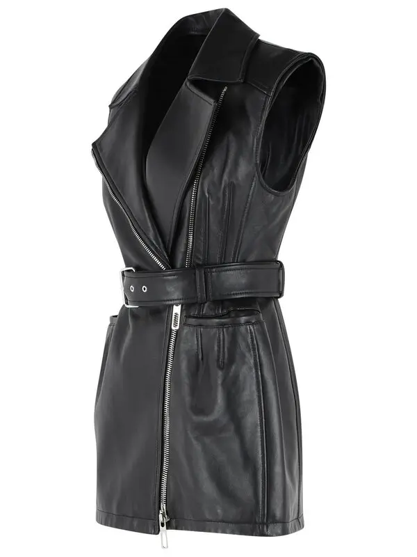 Sportmax Leather Jacket - Black