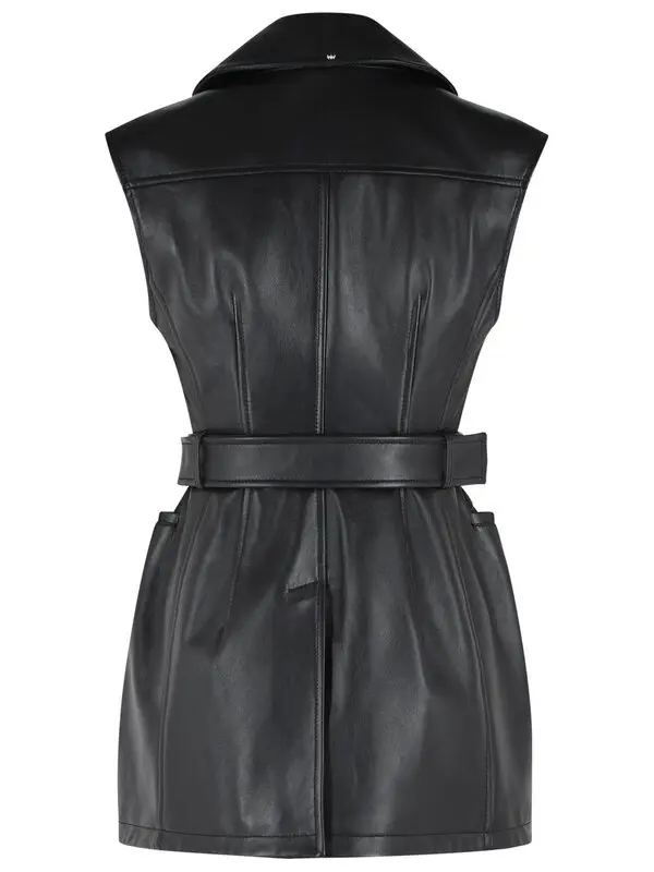 Sportmax Leather Jacket - Black