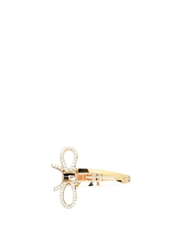 FERRAGAMO Bow Hair Clip - Gold