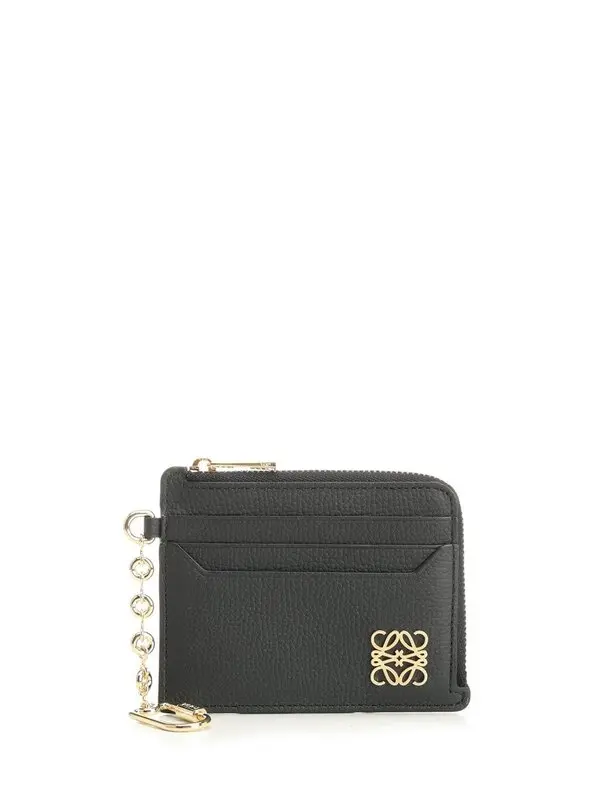 Loewe Anagram Square Card Holder - Black