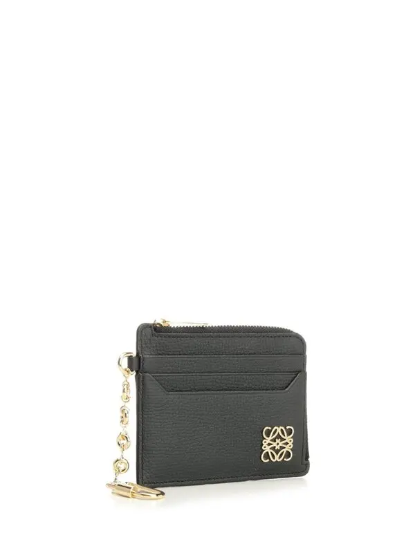 Loewe Anagram Square Card Holder - Black