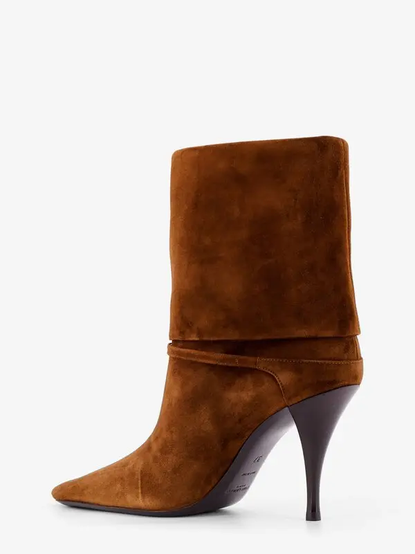 Saint Laurent Vicky 90 Suede Boots - Multicolor