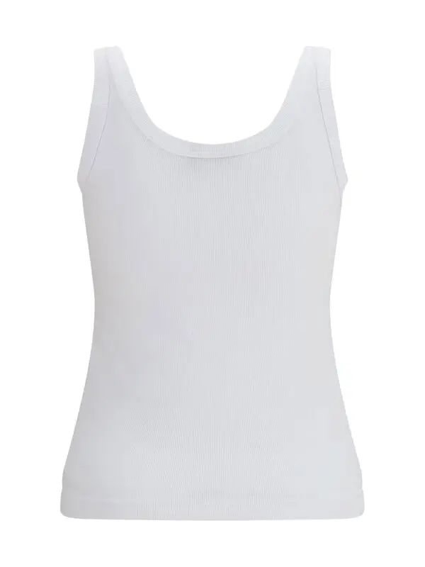 Dolce & Gabbana Ribbed Logo Tank Top