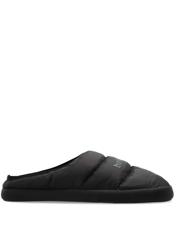 Balenciaga Polyamide And Fleece Alaska Slipper - Black