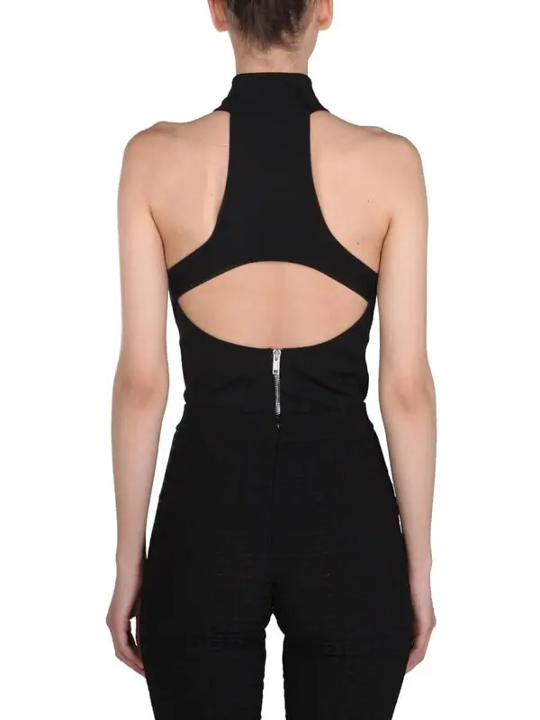 Givenchy Ribbed Knit Cut-out Top