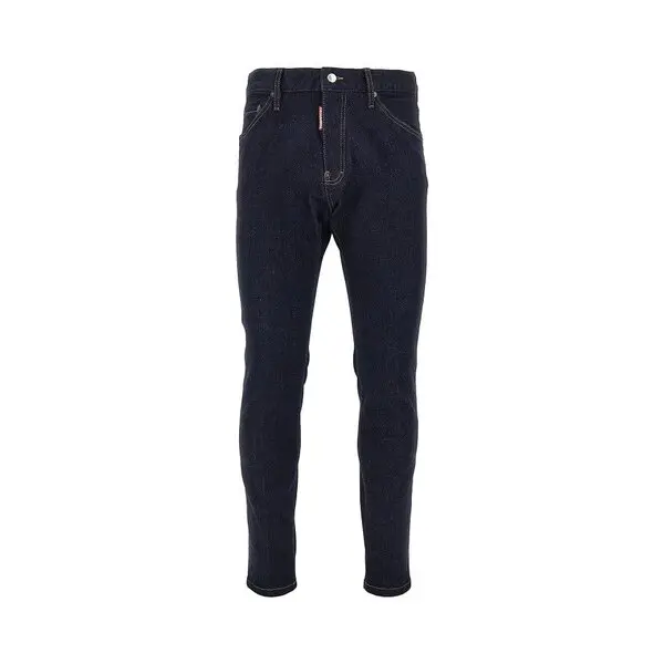 Dsquared2 Teddy' Stretch Denim Pants - Blue