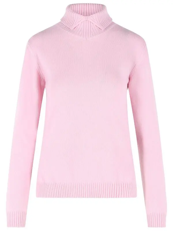 JIL SANDER Wool Turtleneck Sweater - Pink