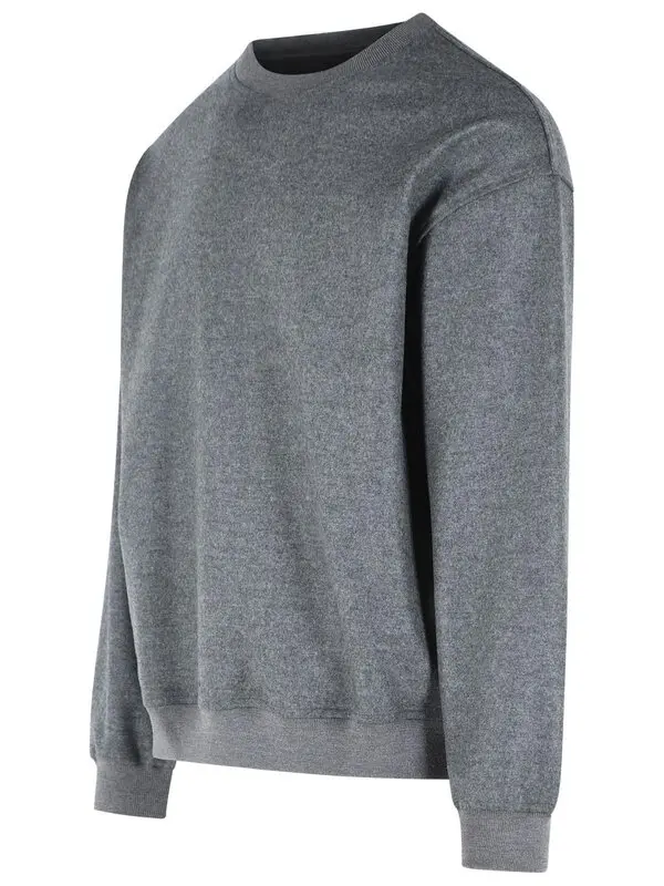JIL SANDER Grey Wool Sweatshirt