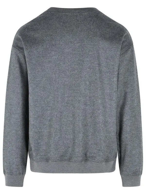JIL SANDER Wool Sweatshirt - Gray