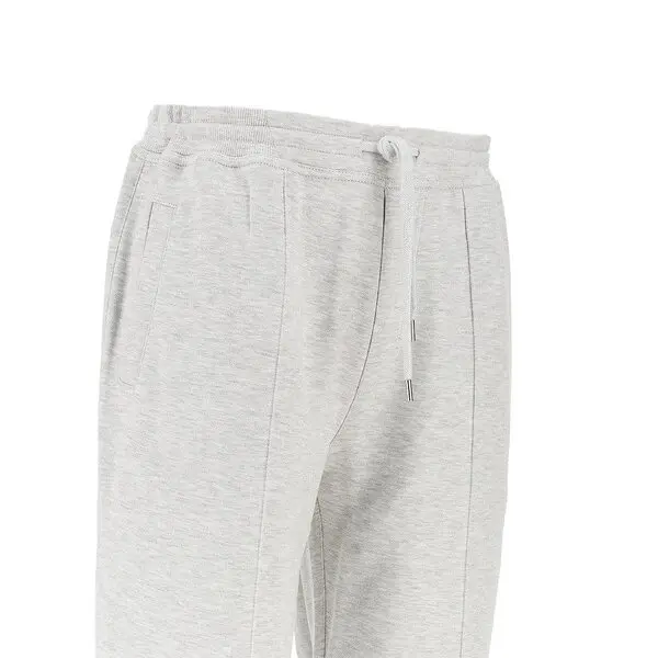 Brunello Cucinelli Mélange Double Jersey Sweatpants - Gray