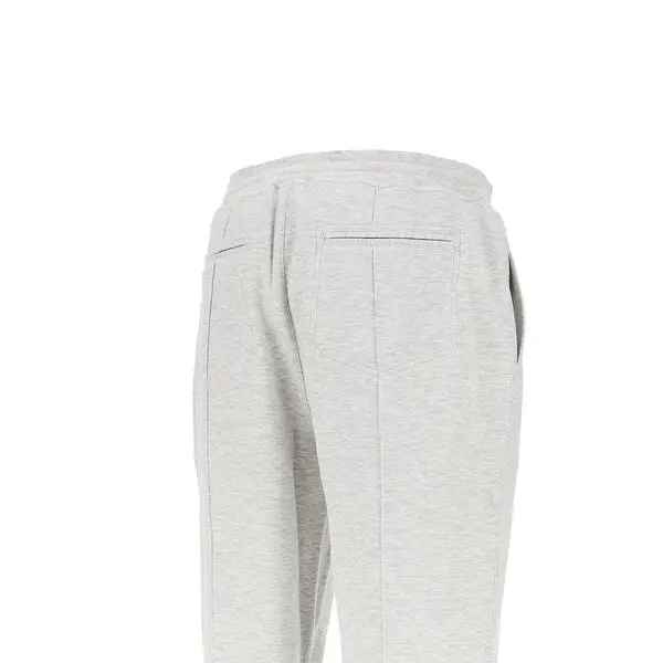Brunello Cucinelli Mélange Double Jersey Sweatpants - Gray