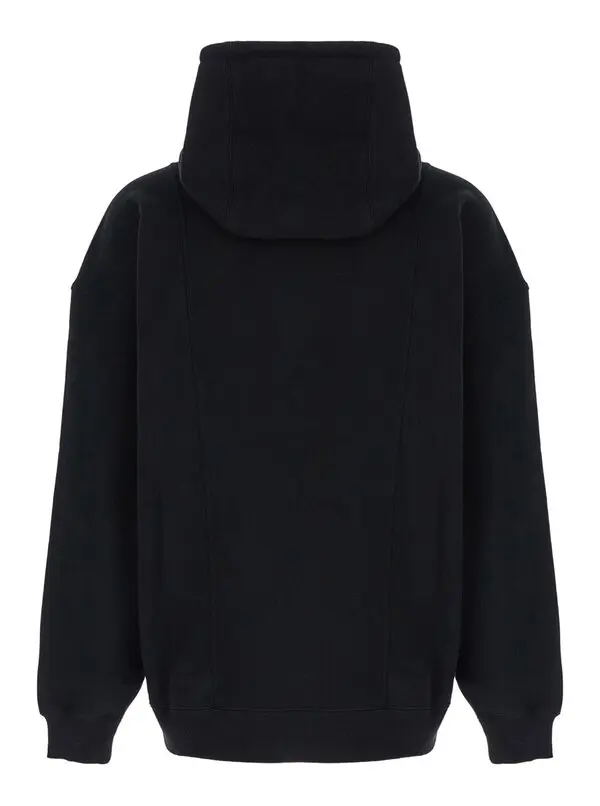 Saint Laurent Cotton Logo Embroidered Hoodie - Multicolor