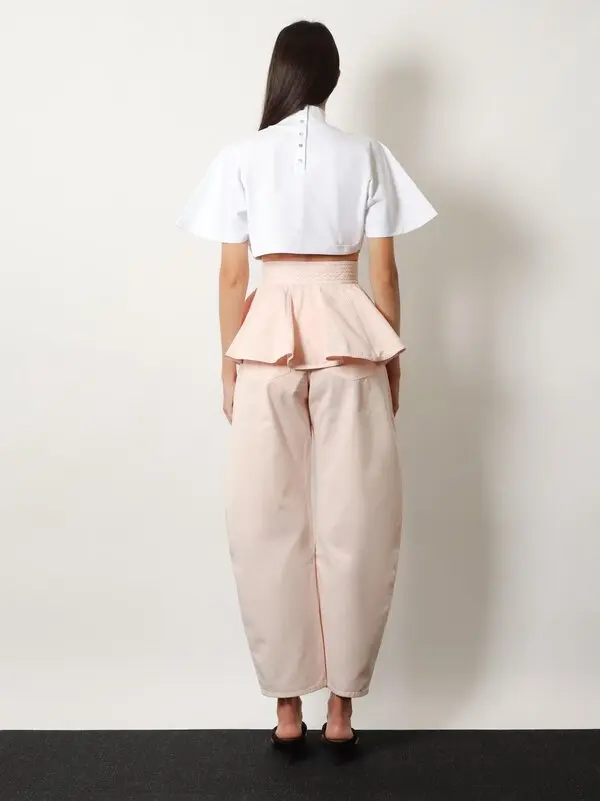 Alaïa Cotton Peplum Belt