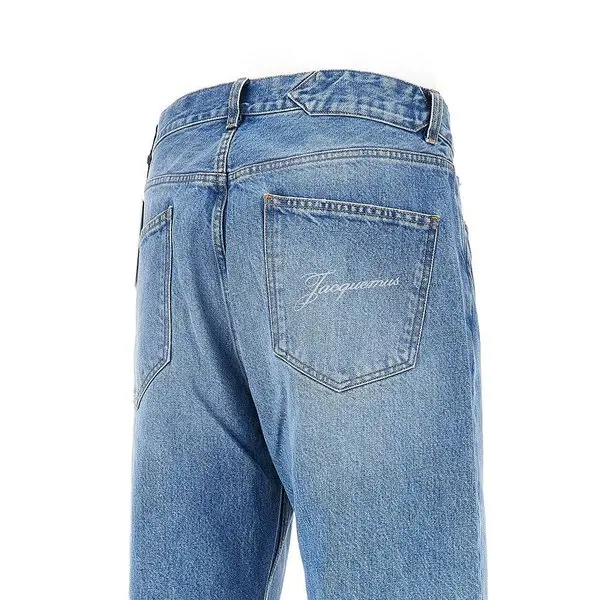 Jacquemus Straight Denim Pants - Blue