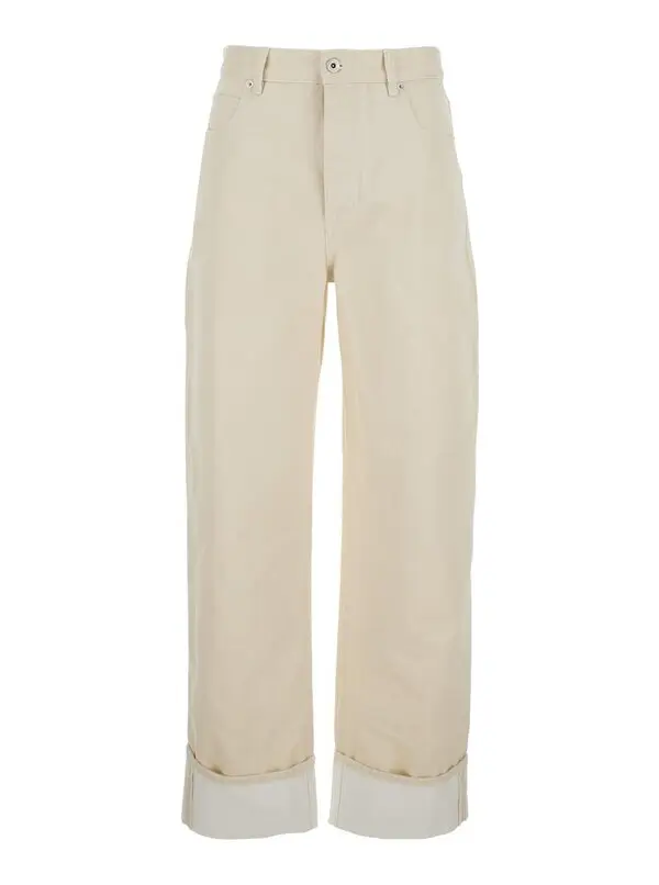 Bottega Veneta Denim Jeans With Cuffs