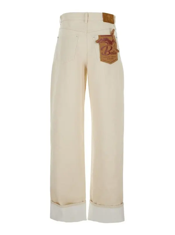 Bottega Veneta Denim Jeans With Cuffs