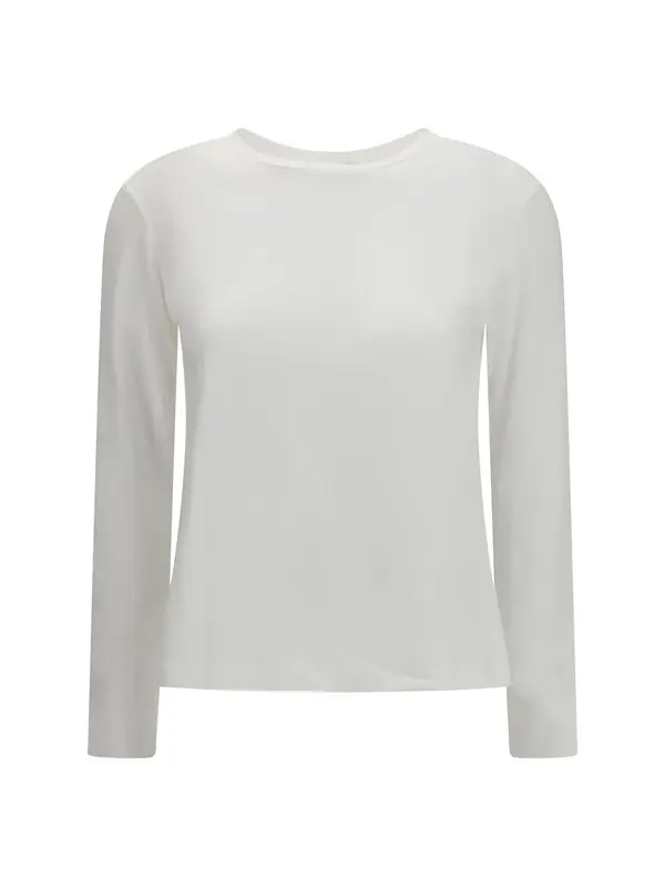 Max Mara Fumetto Embroidered Logo T-shirt - White