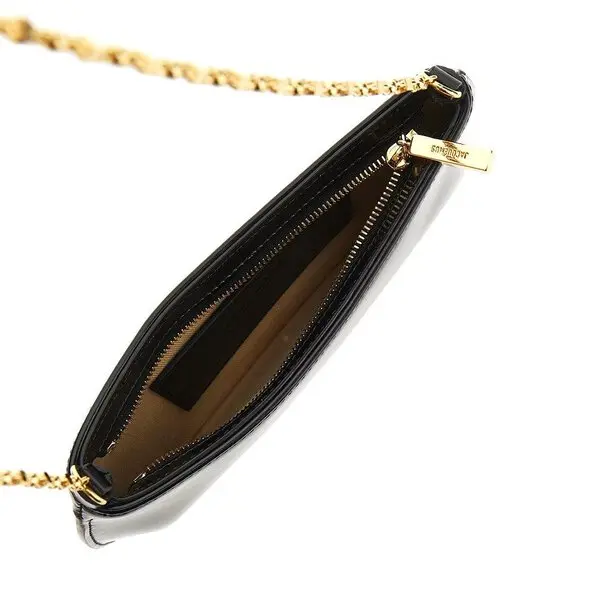 Jacquemus Bisou Chaine Leather Bag - Black