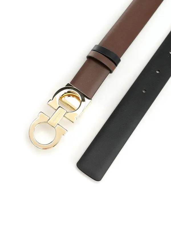 FERRAGAMO Reversible And Adjustable Gancini Belt