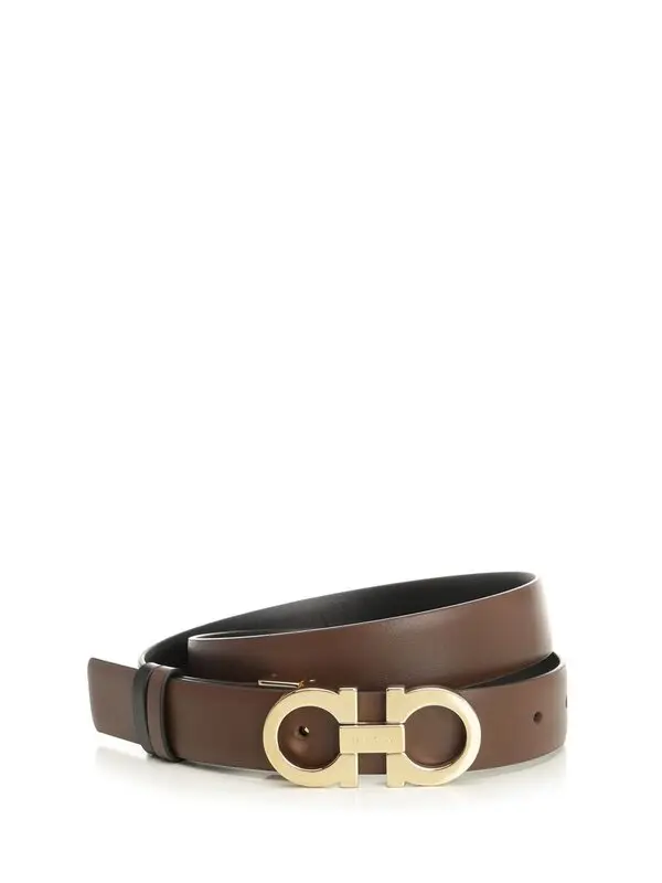 FERRAGAMO Reversible Gancini Belt - Multicolor