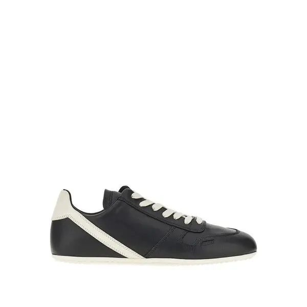 Rick Owens Leather 'minimal' Sneakers - Black