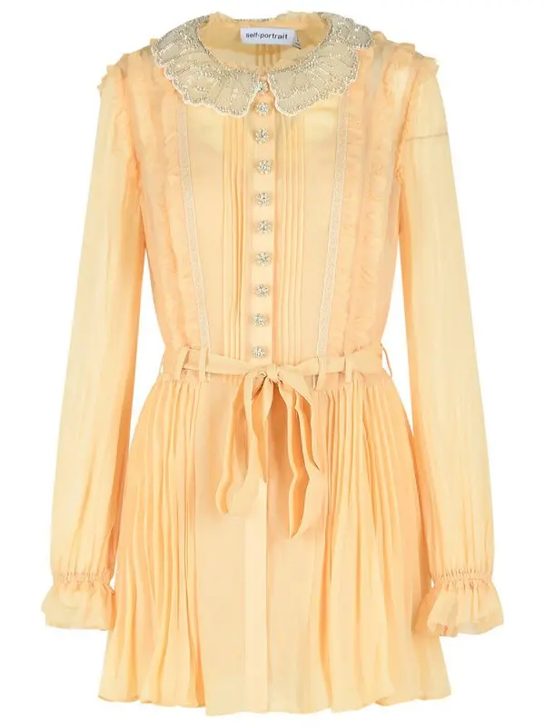 SELF-PORTRAIT Viscose Mini Dress
