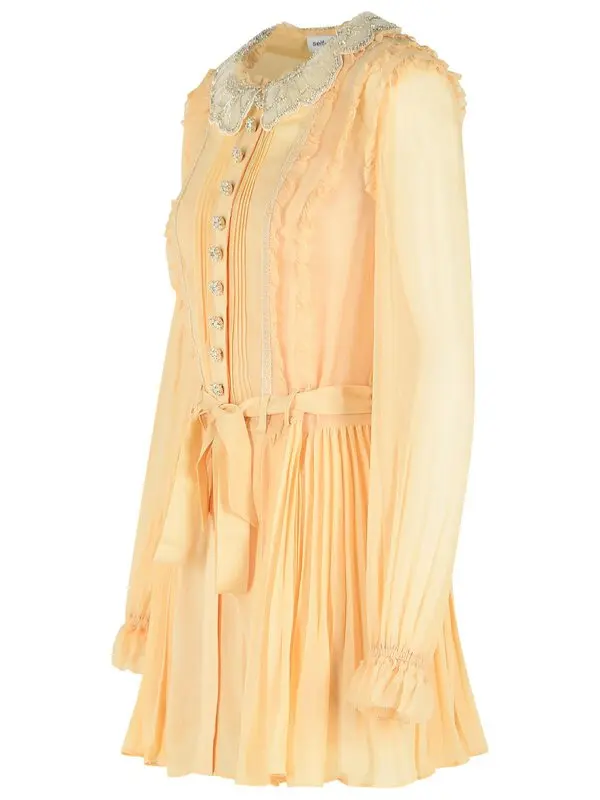 SELF-PORTRAIT Viscose Mini Dress