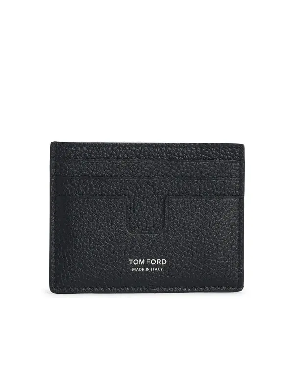 TOM FORD Leather Cardholder - Black