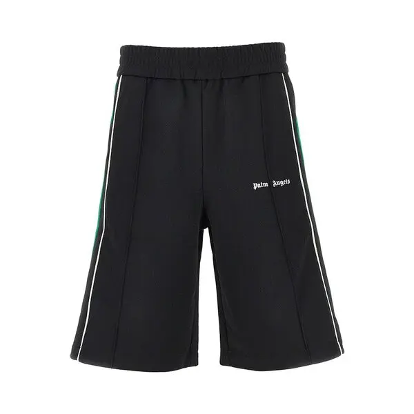 Palm Angels Vintage Band Classic Logo Track Shorts - Black