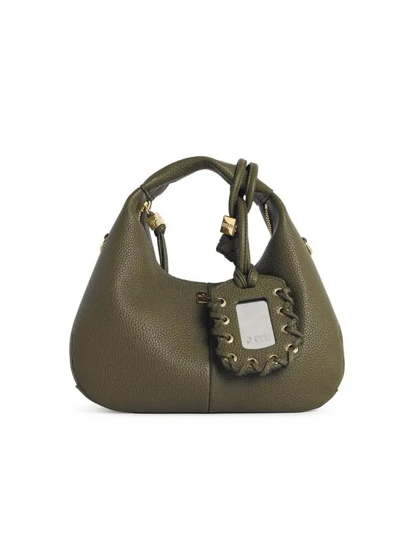 GANNI Eco Leather Mini Hobo Bag - Green