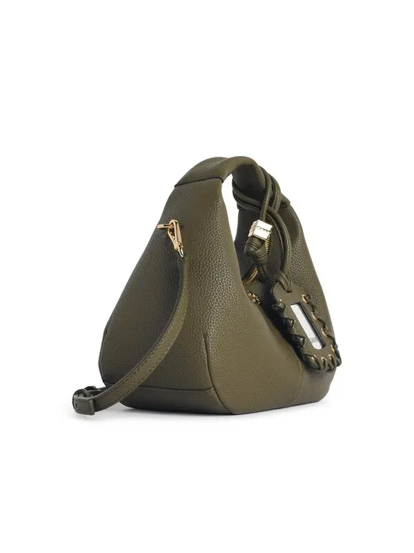 GANNI Eco Leather Mini Hobo Bag - Green