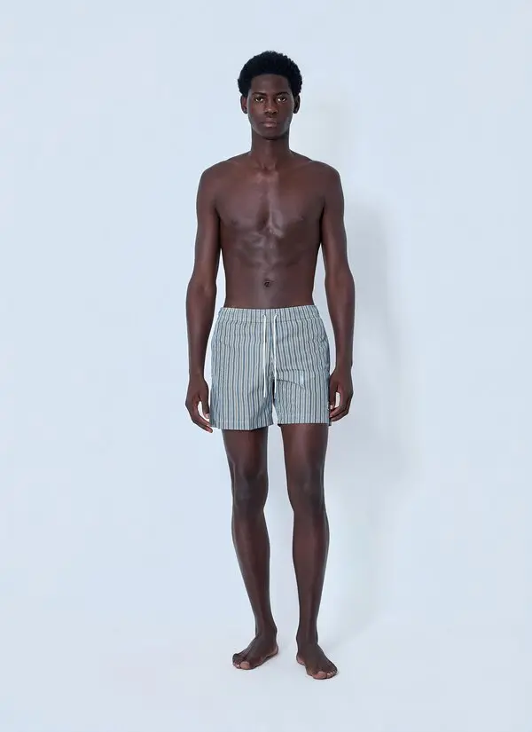 Moncler Striped Swim Shorts