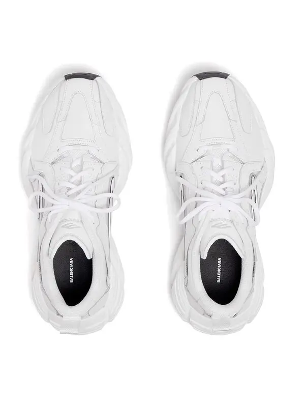 Balenciaga Leather And Suede Sneakers - White