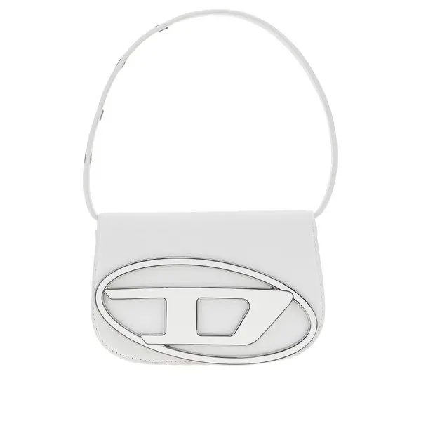 DIESEL® Leather '1dr' Shoulder Bag With Charms - White