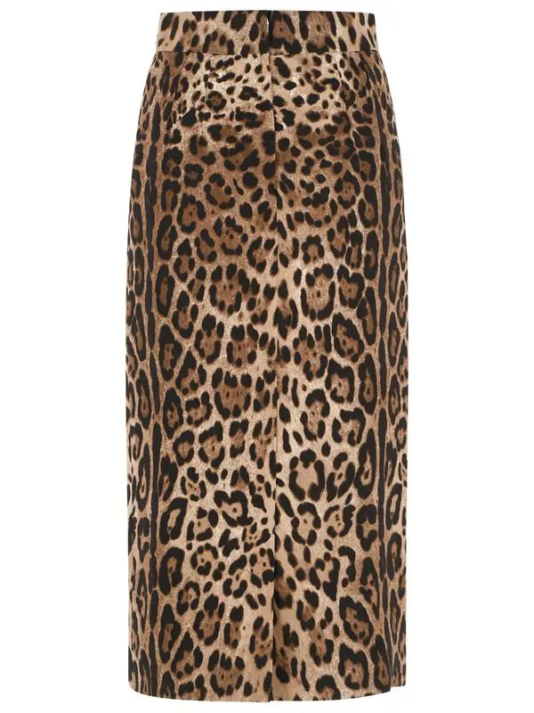 Dolce & Gabbana Leopard Viscose Skirt