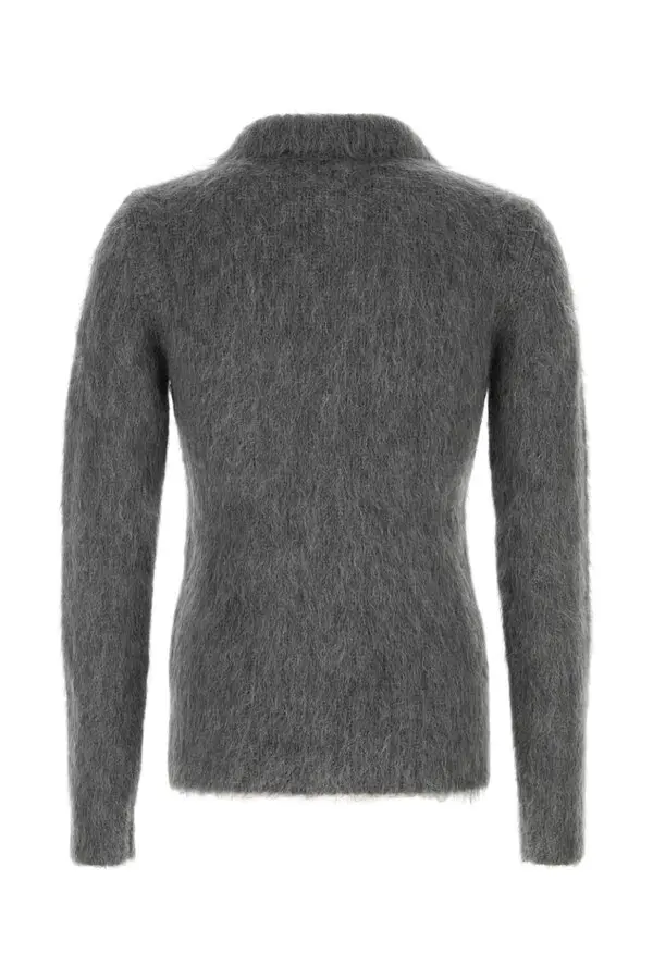 Gucci Grey Mohair Blend Cardigan