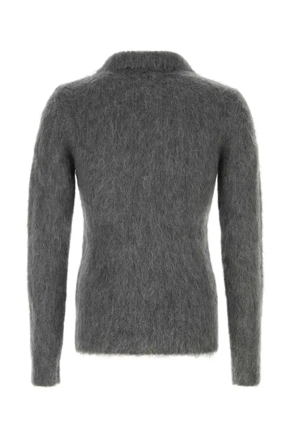 Gucci Mohair Blend Cardigan - Gray