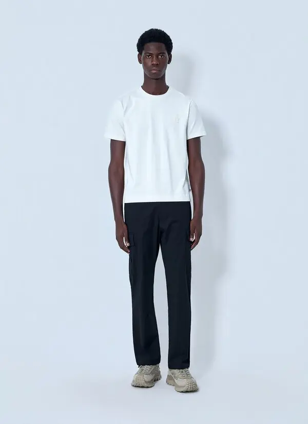 Moncler Set Of Three Logo Motif T-shirts - Gray