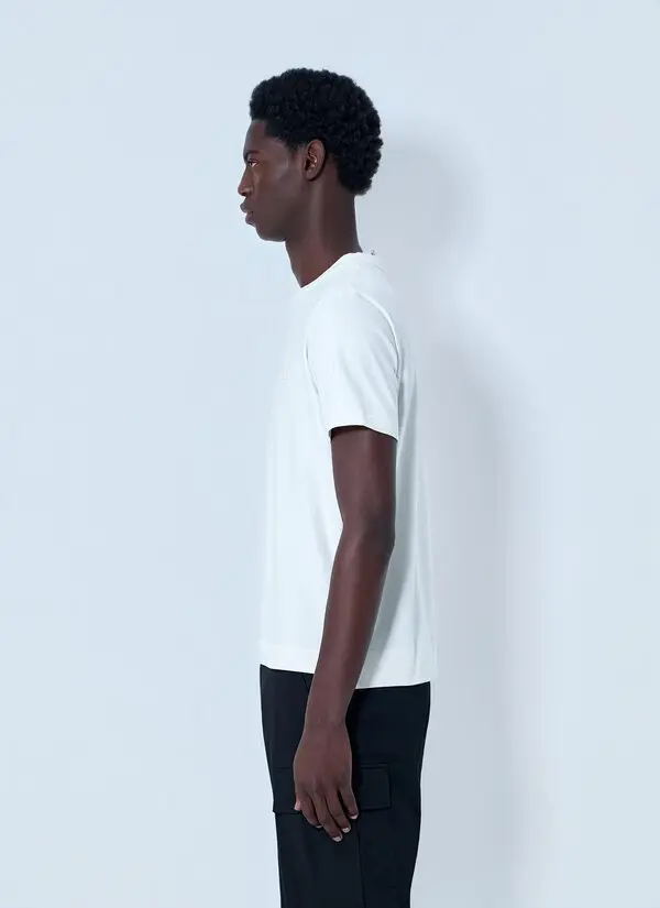 Moncler Set Of Three Logo Motif T-shirts - Gray