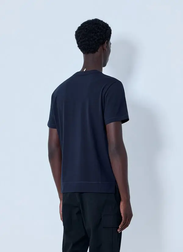 Moncler Set Of Three Logo Motif T-shirts - Gray